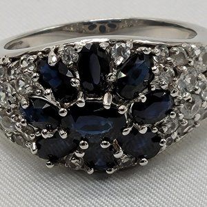 Technibond | Jewelry | Nwot Technibond Womens 925 Ring With Blue Stones ...